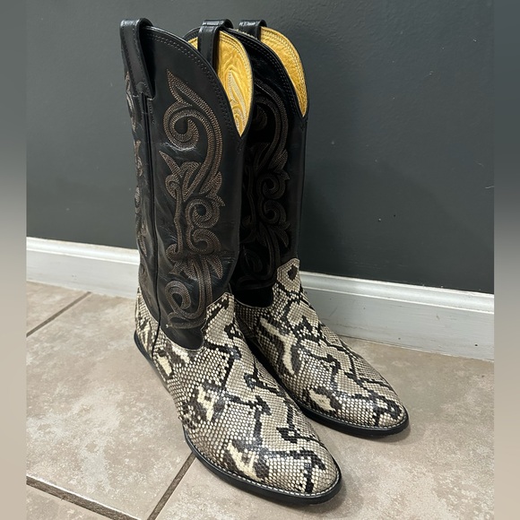 Nocona | Shoes | Real Python Snake Skin Nocona Boots | Poshmark